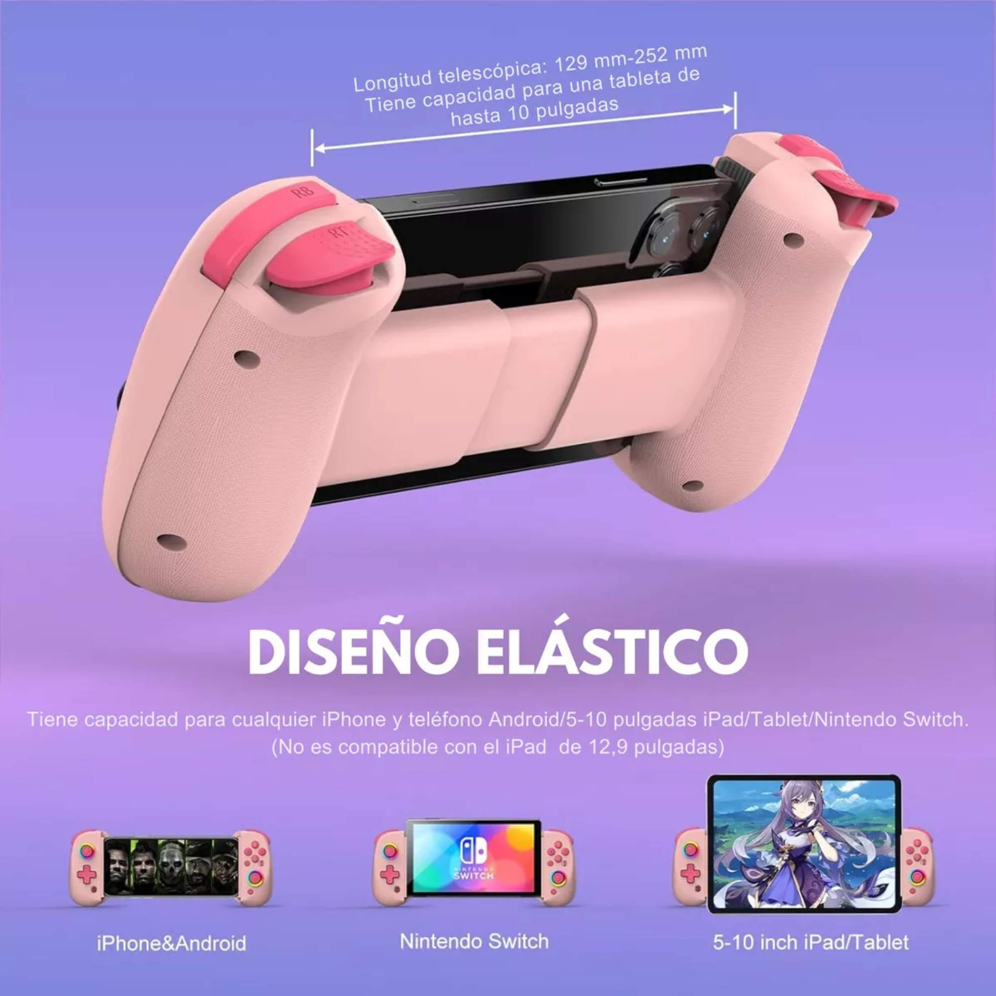 Control Gamepad Bsp D8 Joystick Rgb Hall Effect Compatible Con iPhone ...