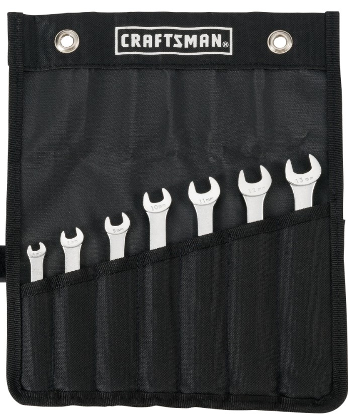 JUEGO DE LLAVES COMBINADAS SAE DE 7 PIEZAS.