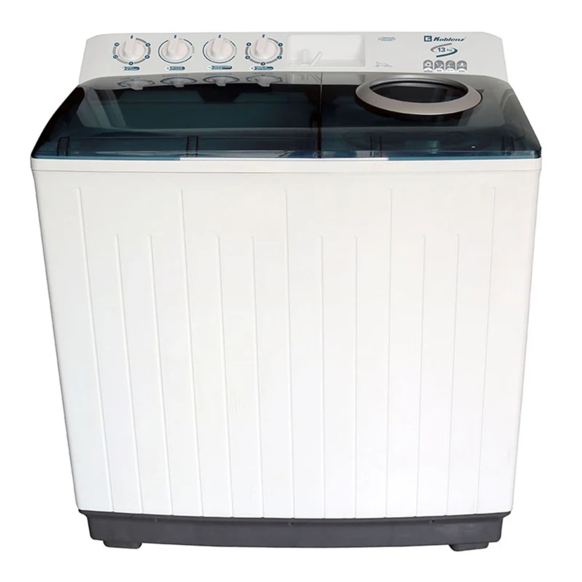 Lavadora Koblenz LDM-13B Dos Tinas 13KG Blanca ENDY.