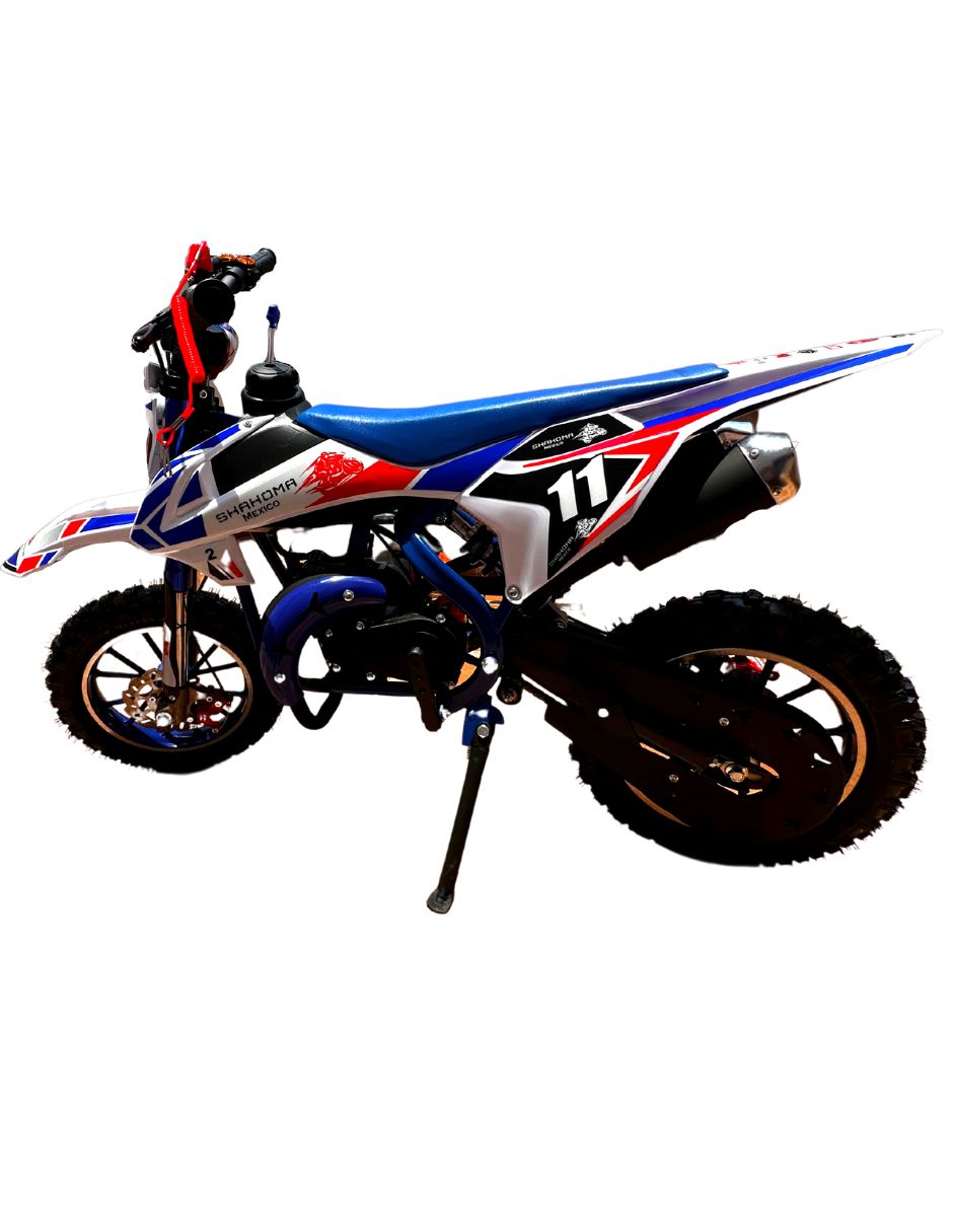 Motocicleta Infantil Shahoma NTS01 SE Cross 49cc Azul
