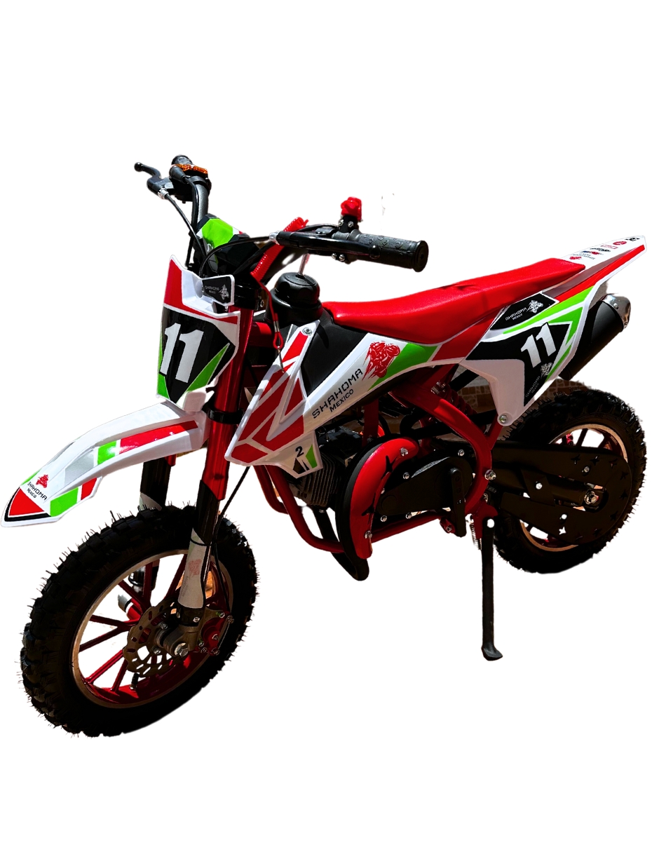 Motocicleta Infantil Shahoma NTS01 SE Cross 49cc Roja