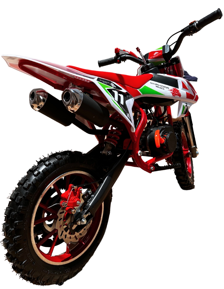 Motocicleta Infantil Shahoma NTS01 SE Cross 49cc Roja