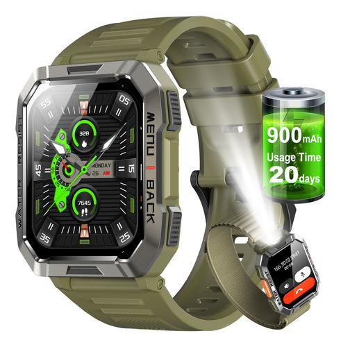FeipuQu Smart watch Reloj inteligente W60 de 2.1 pulgadas Hombre ...