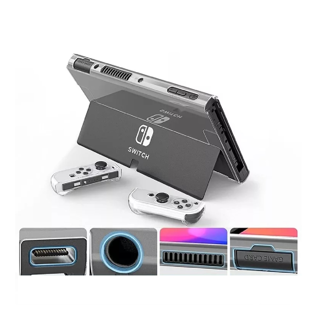 Estuche Protector Para Nintendo Switch Oled, 17 Piezas