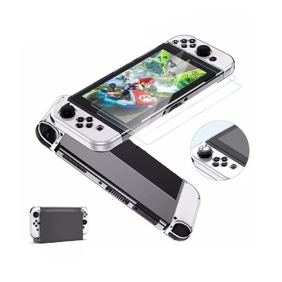 Estuche Protector Para Nintendo Switch Oled, 17 Piezas