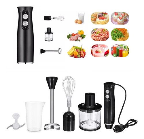 Batidora De Inmersión Negro 500w