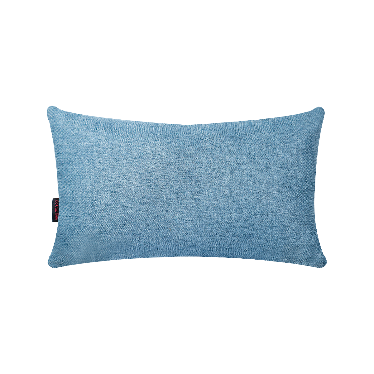 Cojín Decorativo Rectangular para Sala o Cama. Funda de Lino Azul con ...