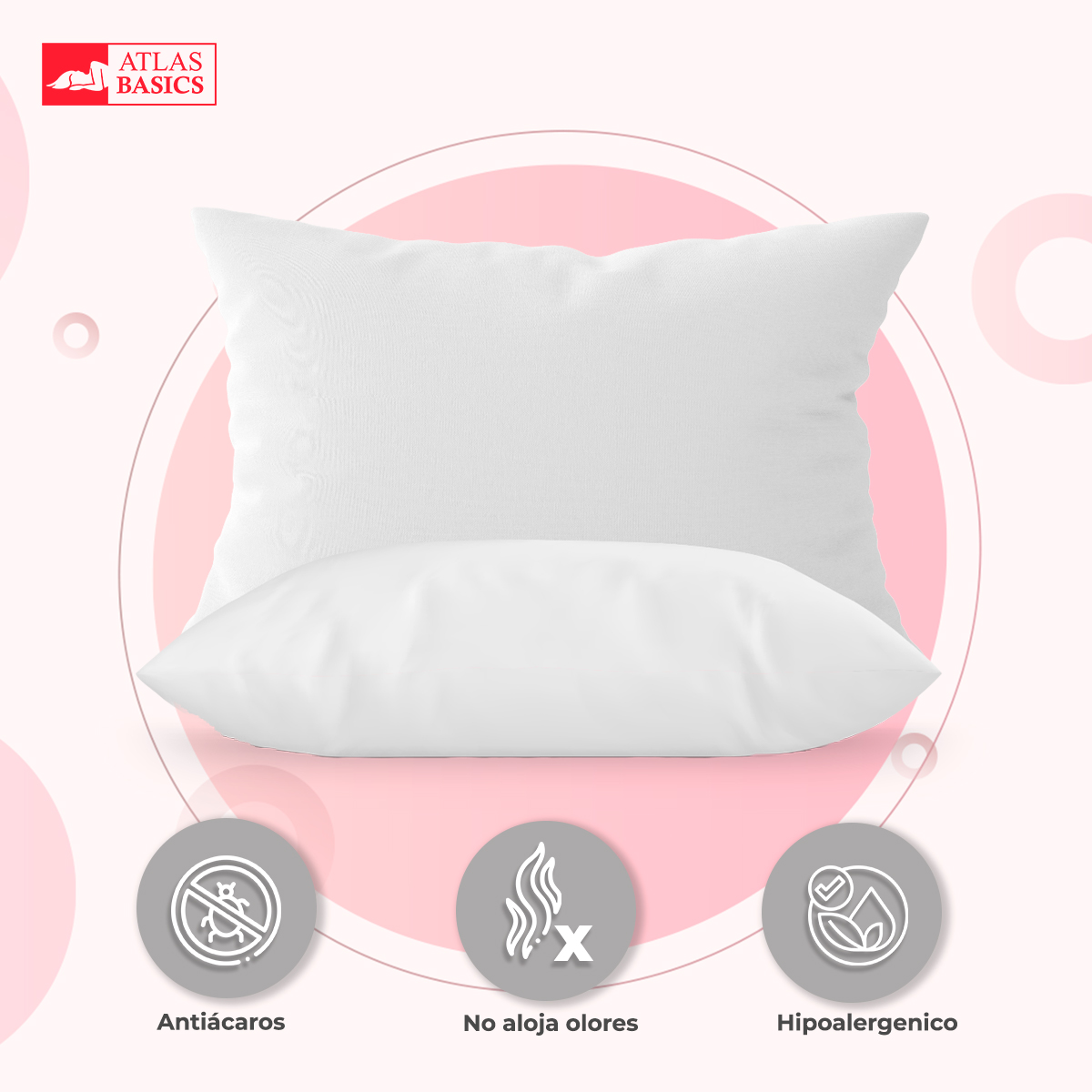 Almohadas 2 Pack Estándar Confort Suave