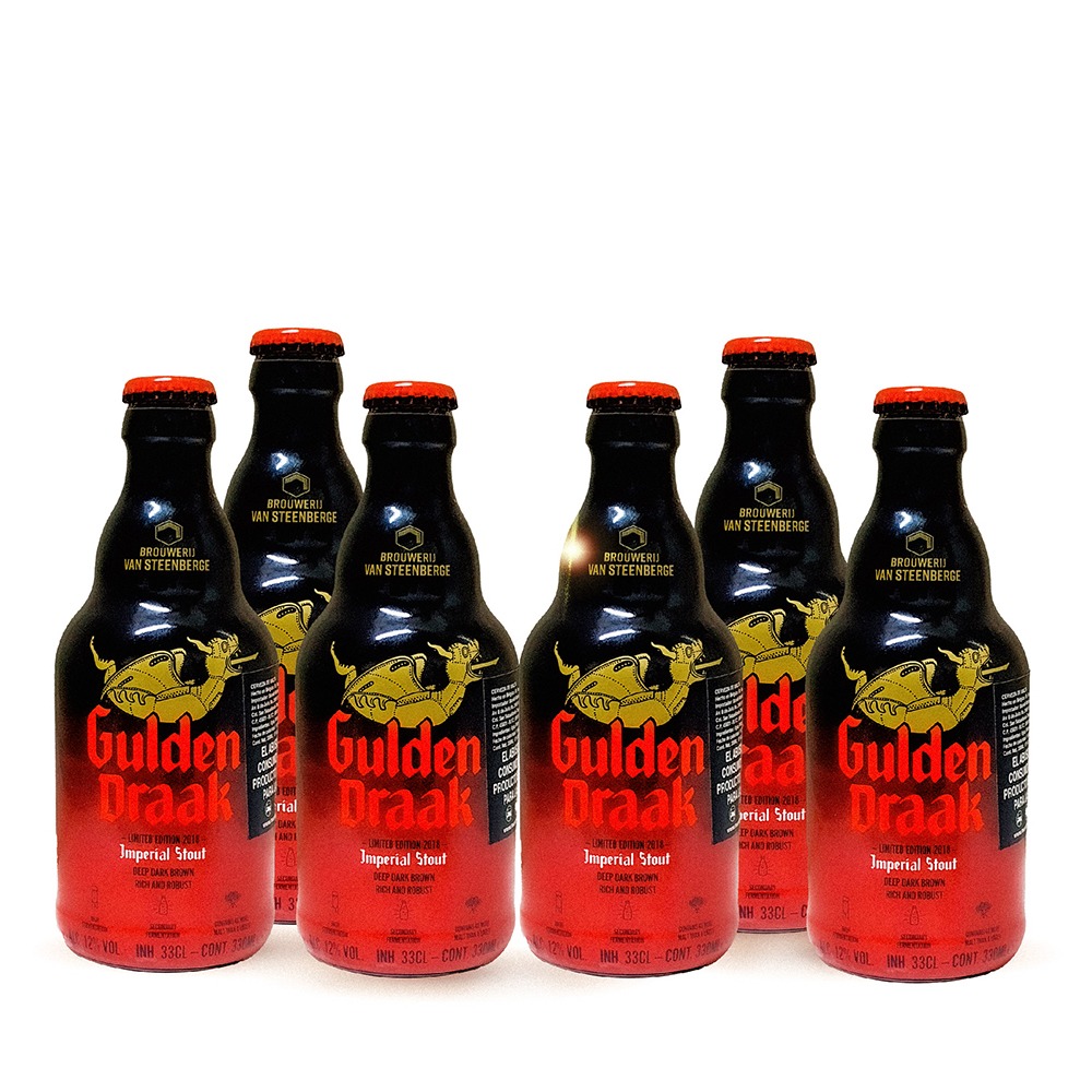 Six Pack Cerveza Gulden Draak Imperial Stout 330ml C/u
