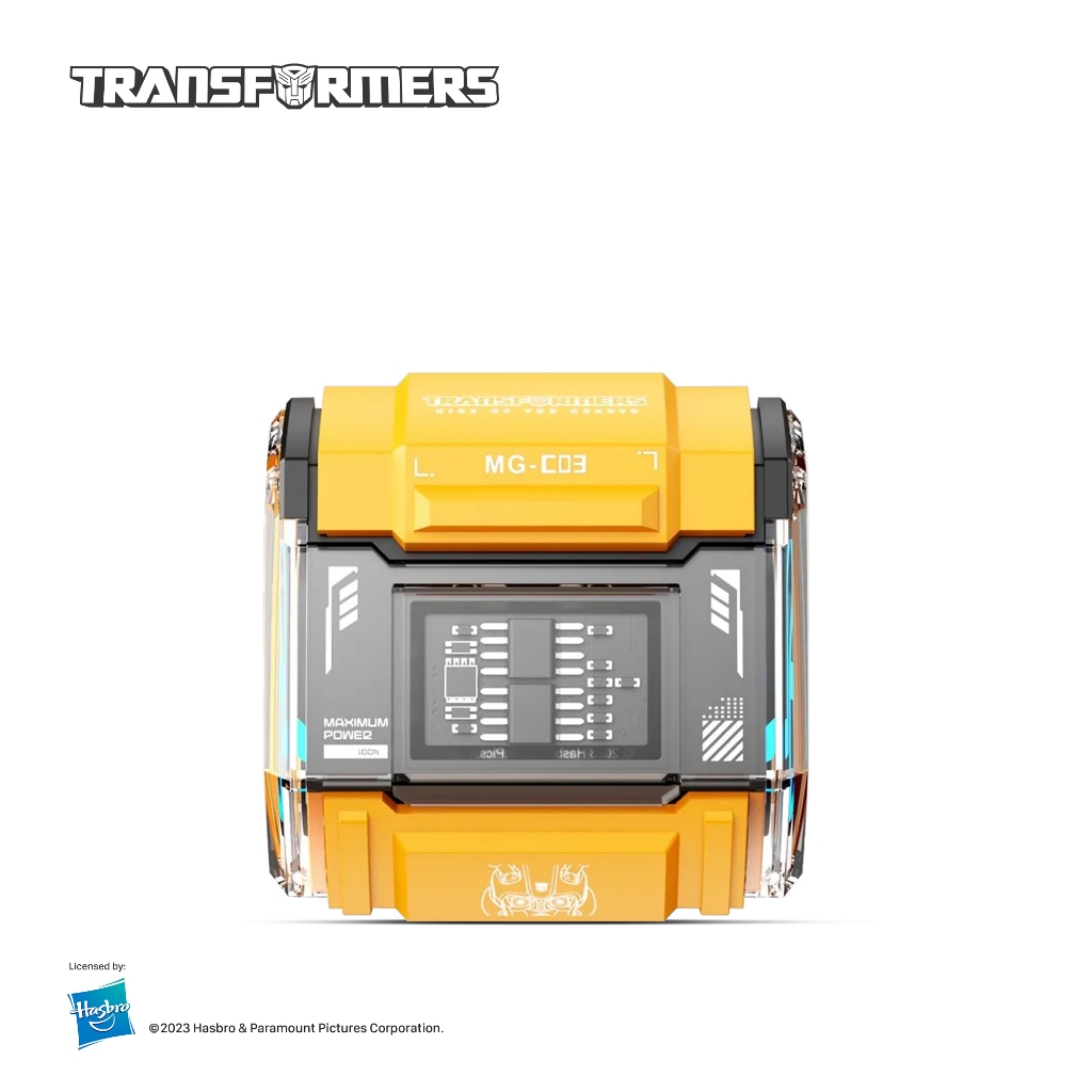 Audífonos Transformers Mg-C03 Amarillo True Wireless