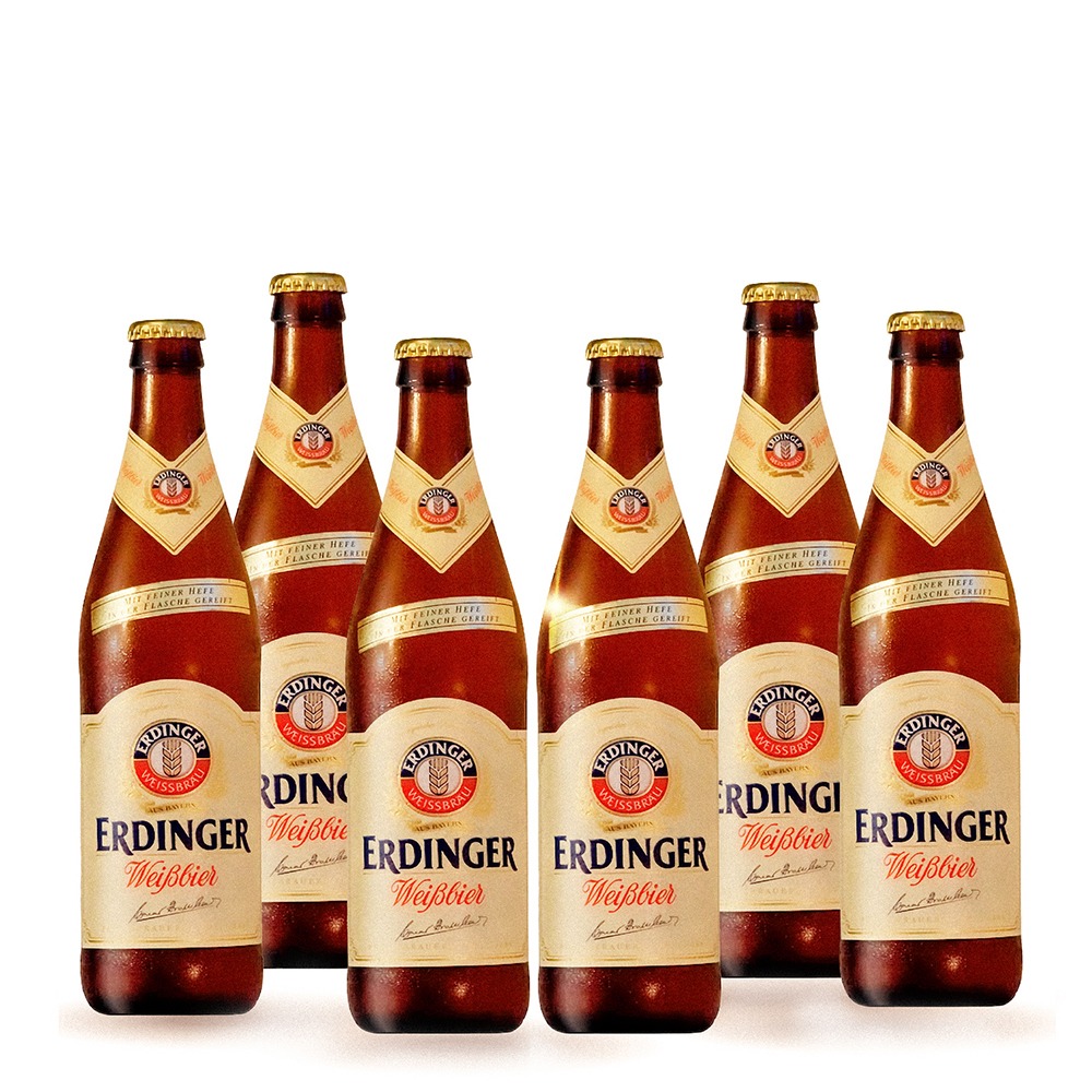 Six Pack Cerveza Erdinger Weissbier 500ml C/u