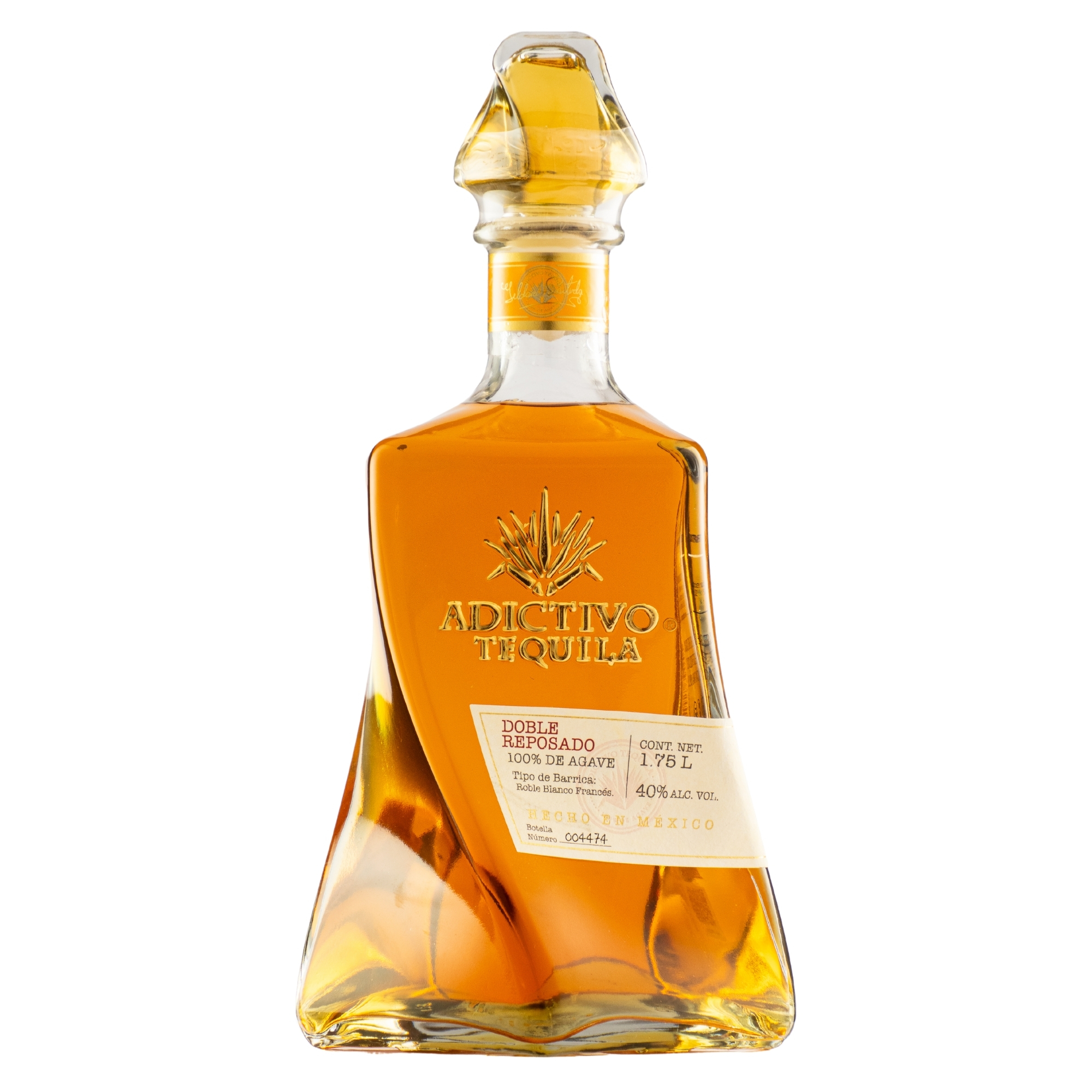 Tequila Adictivo Doble Reposado 100% Agave 1750 Ml