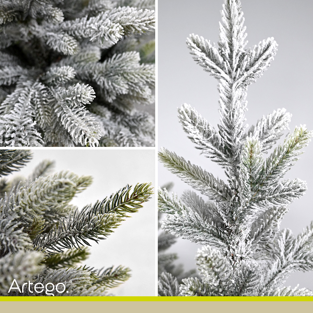 Árboles De Navidad Set de 3 piezas Silvertip Fir Ramas Premium Pino ...