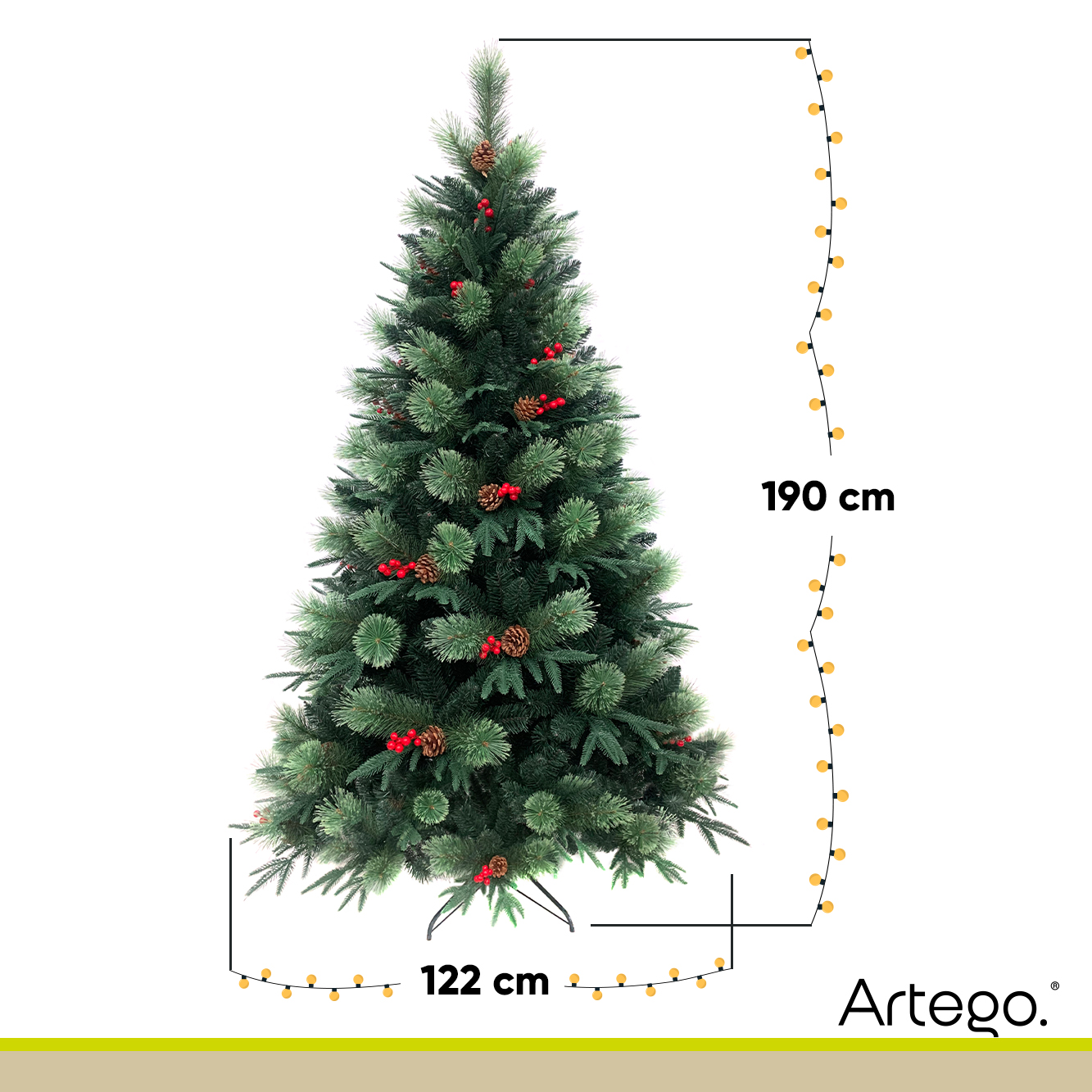 Árbol de Navidad Fraser Fir densidad premium 3 tipos de rama incluye ...