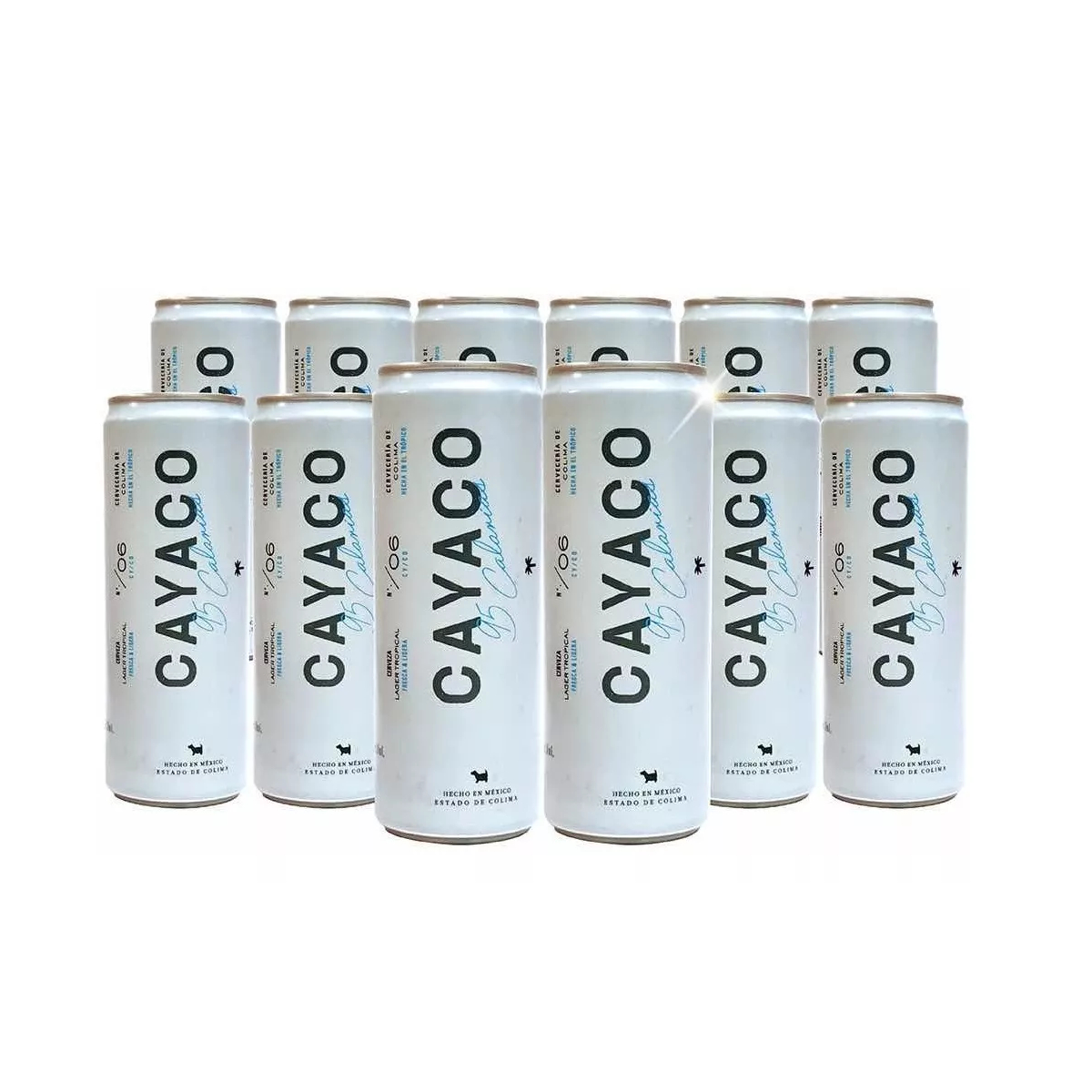 12 Pack Cervezal Cayaco Tropical Lager Lata 355ml C/u
