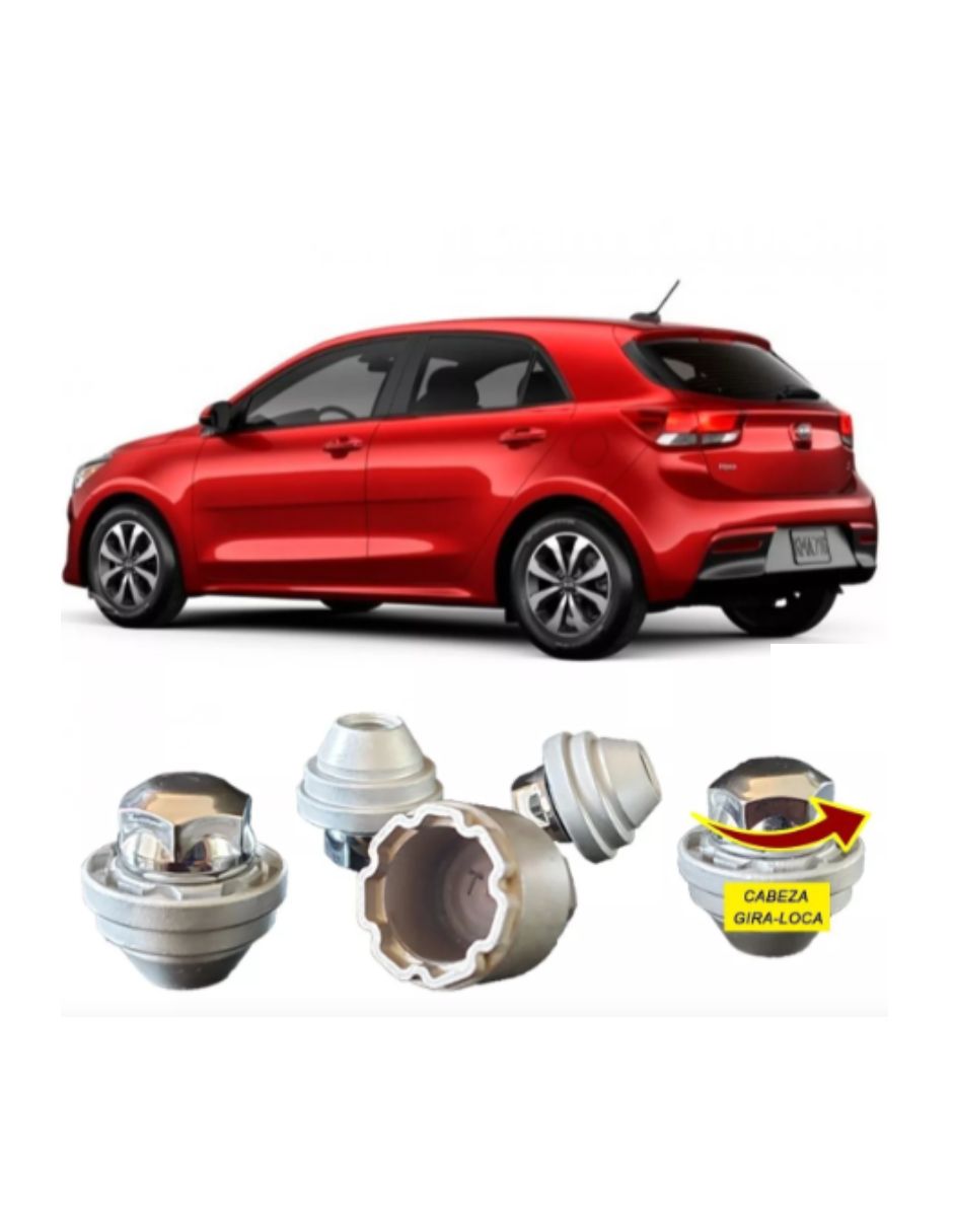 Tuercas de seguridad Galaxy lock para Kia Rio HB