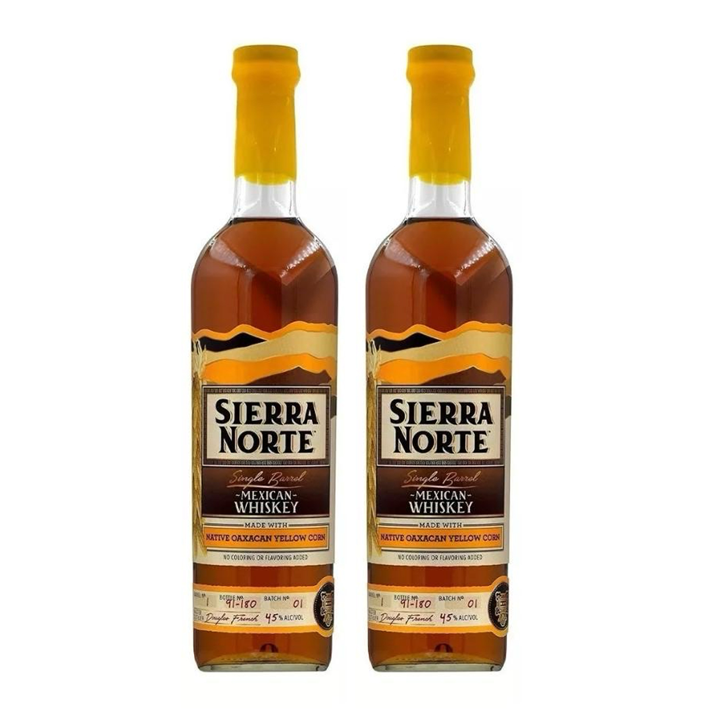 Duo Pack Whiskey Sierra Norte Maíz Amarillo 750ml