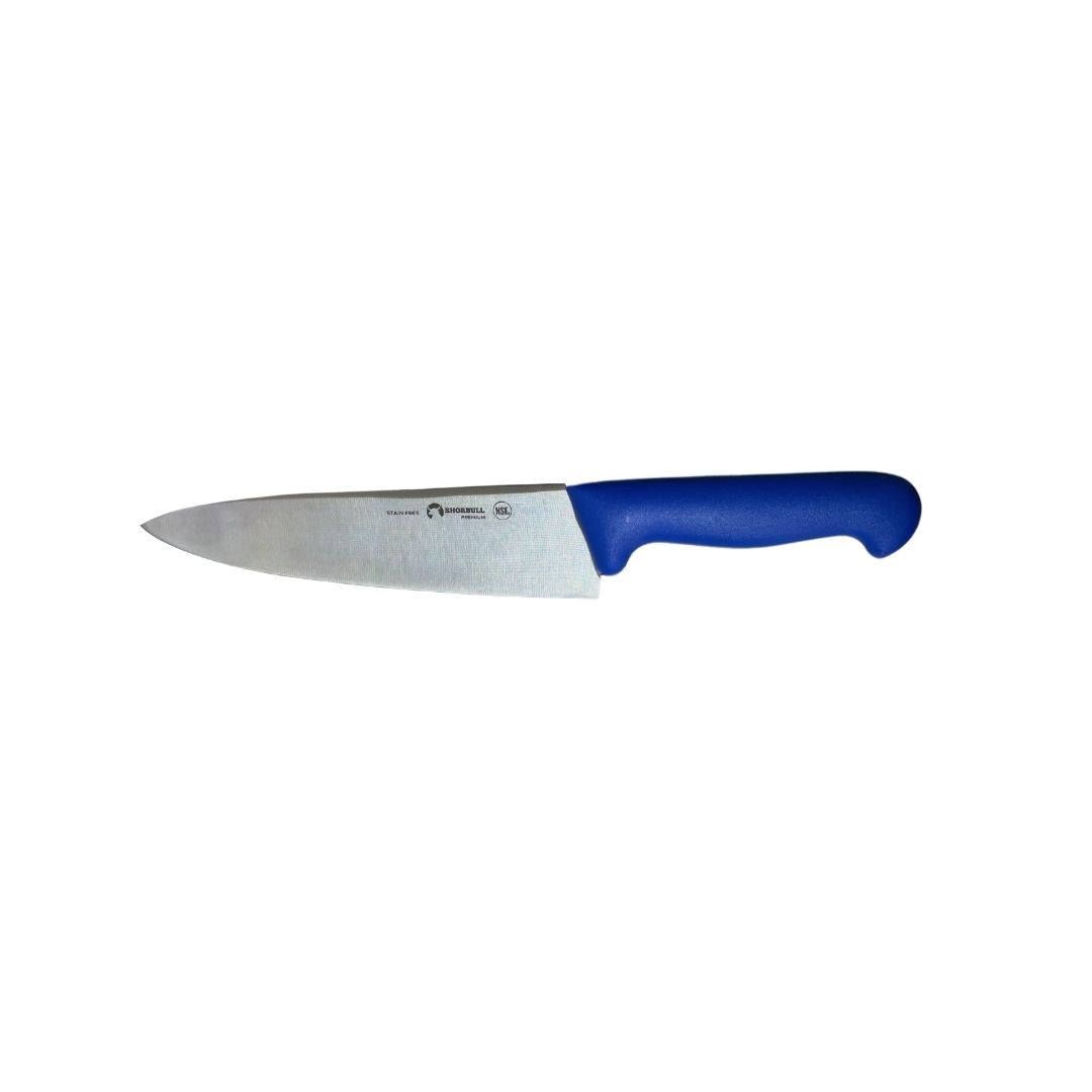 Cuchillo Chef 8 inch Hoja Acero Inoxidable Mango Ergonómico Color Azul ...