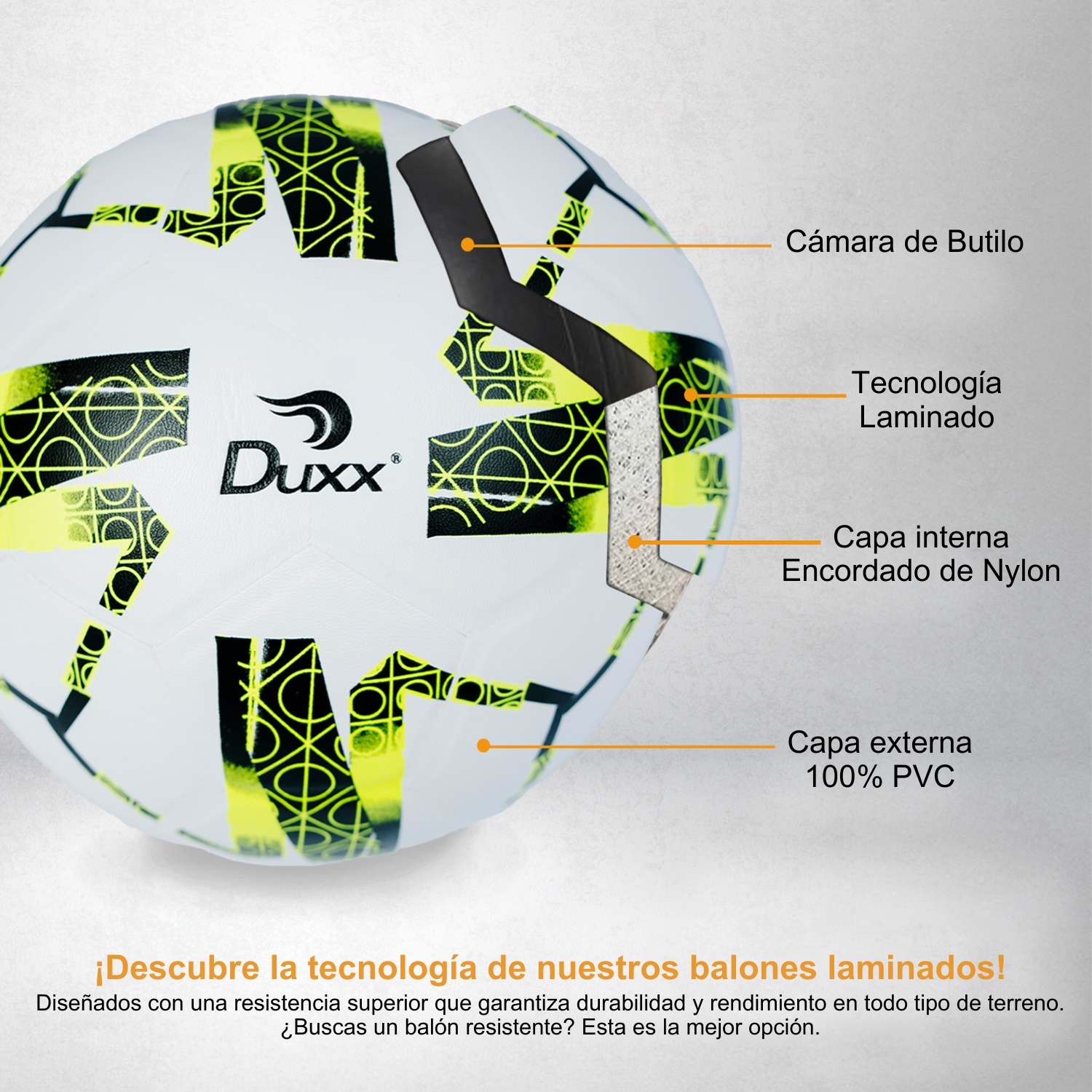 Balón Duxx Fútbol Soccer #5 Laminado Maze