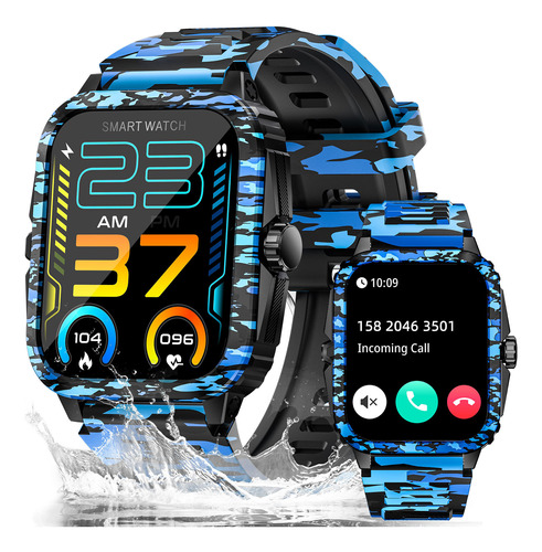 Kt71 Reloj Inteligente Hombres 3atm Impermeable Smartwatch