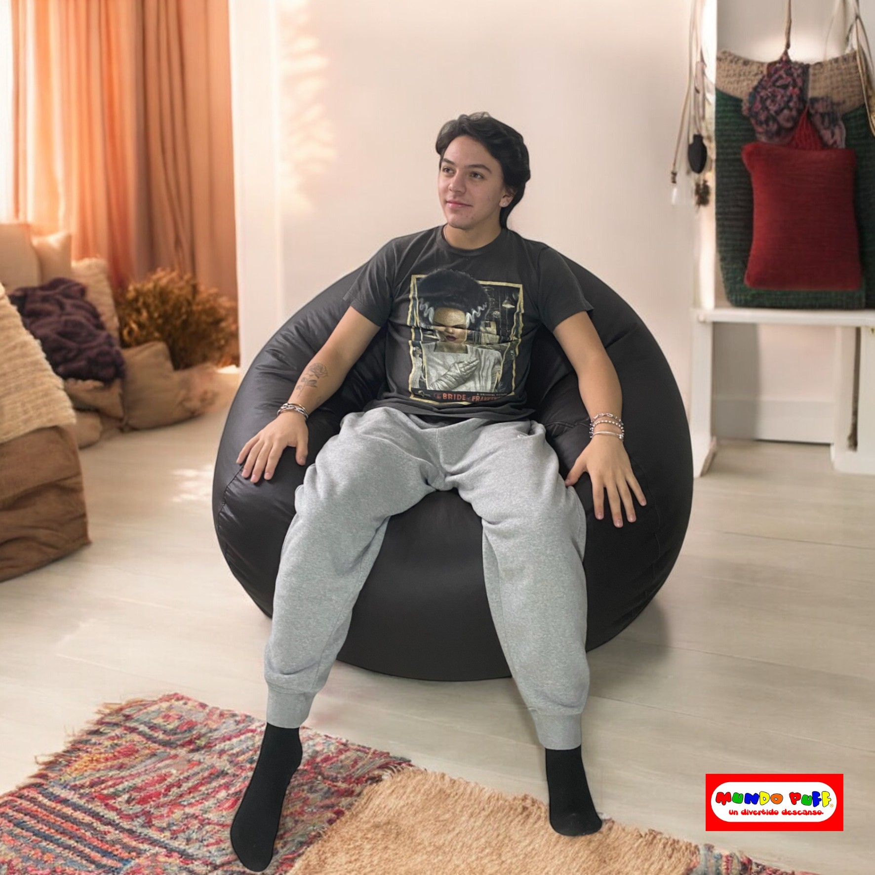 Sillón Puff Esfera Jumbo marca Mundo Puff