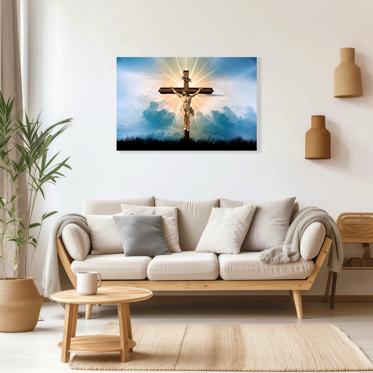 Cuadro Decorativo Religioso Jesús Crucifixión #6 135 X 90