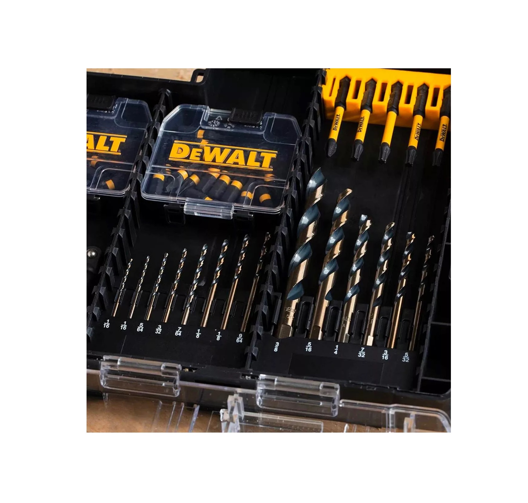 Juego De Brocas FlexTorq Dewalt DWANGFT100SET Con 100 Piezas