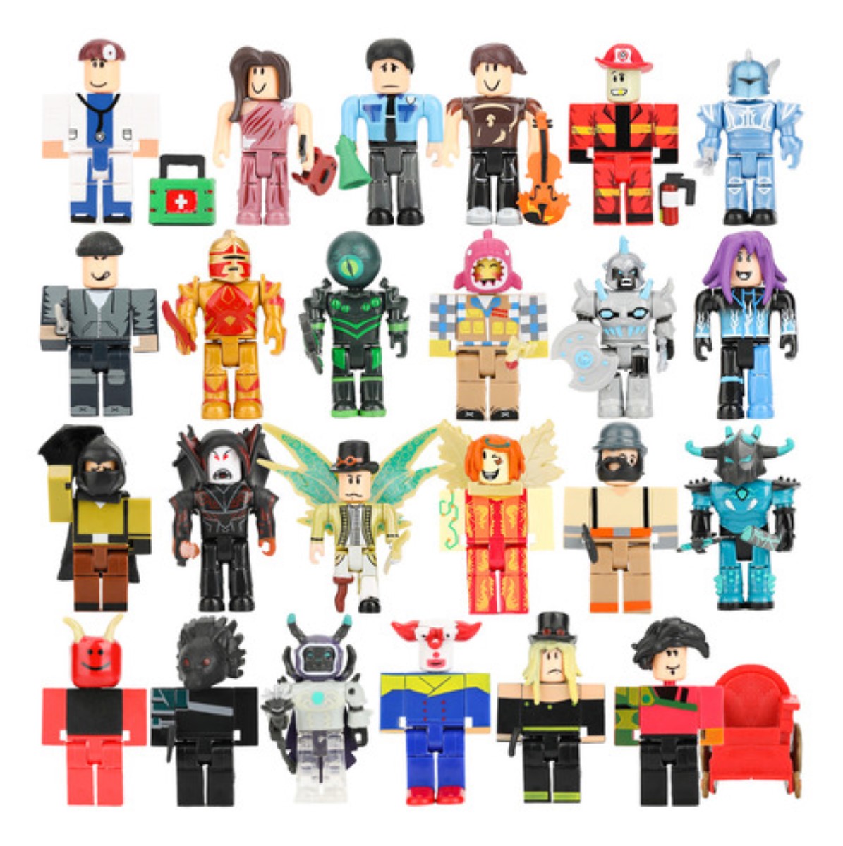 24 Piezas Virtual World Roblox Building Block Muñeca ESTILO 5