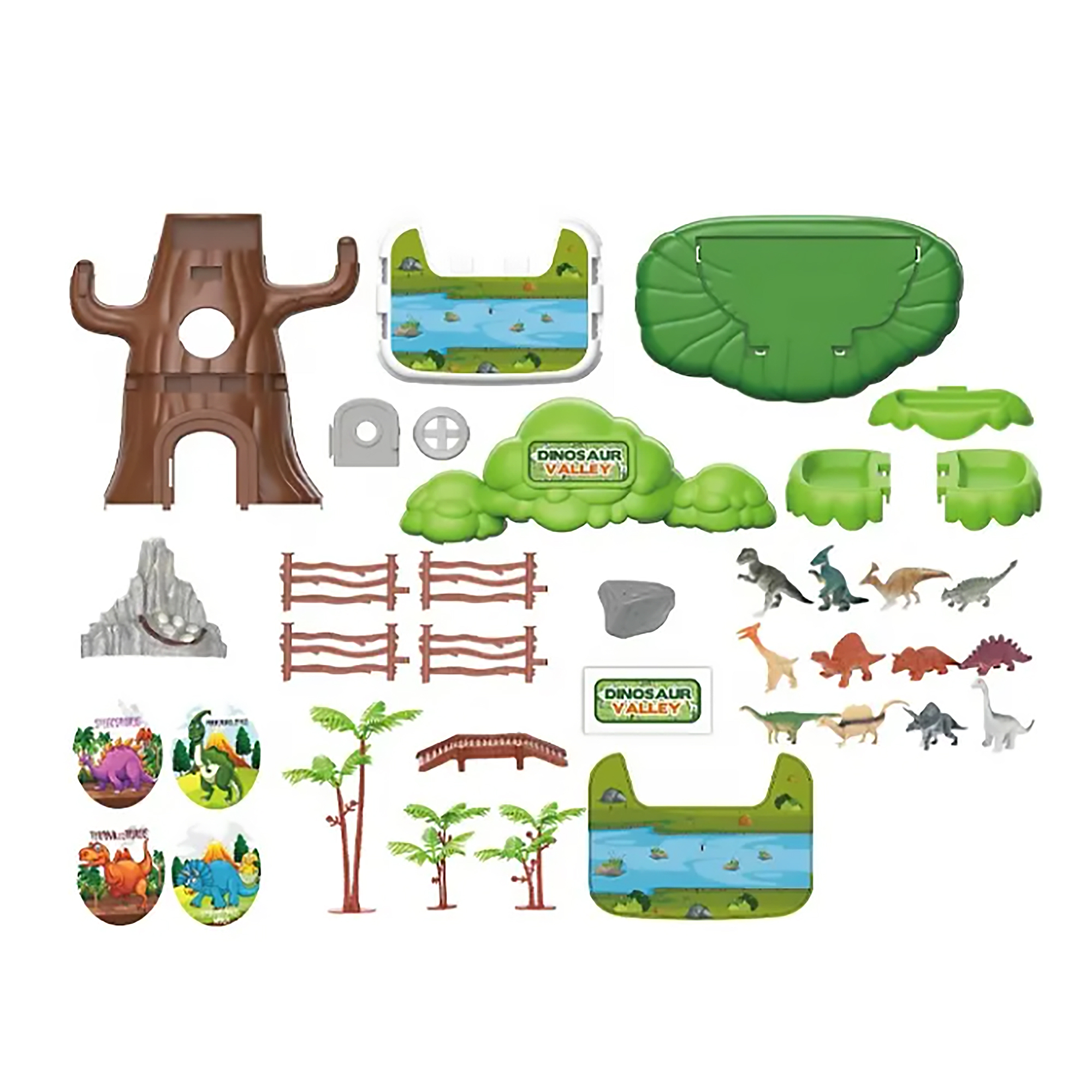 Casa del arbol de Dinosaurios para Niños con Mapa Y Árbol, Dinosaurios ...