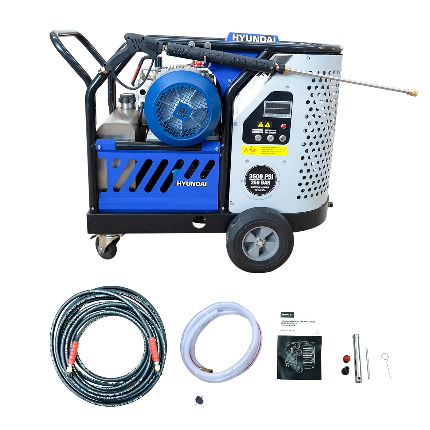 Hidrolavadora Profesional Para Agua Caliente Hyundai C/Motor Eléctrico ...