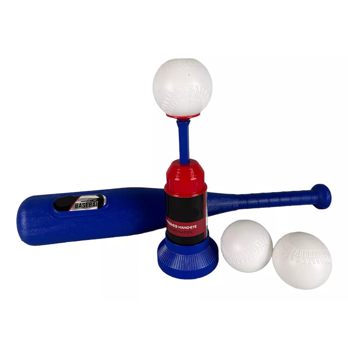 Bat Beisbol Softbol De Niños Con Lanzador Y 3 Bolas Juguete