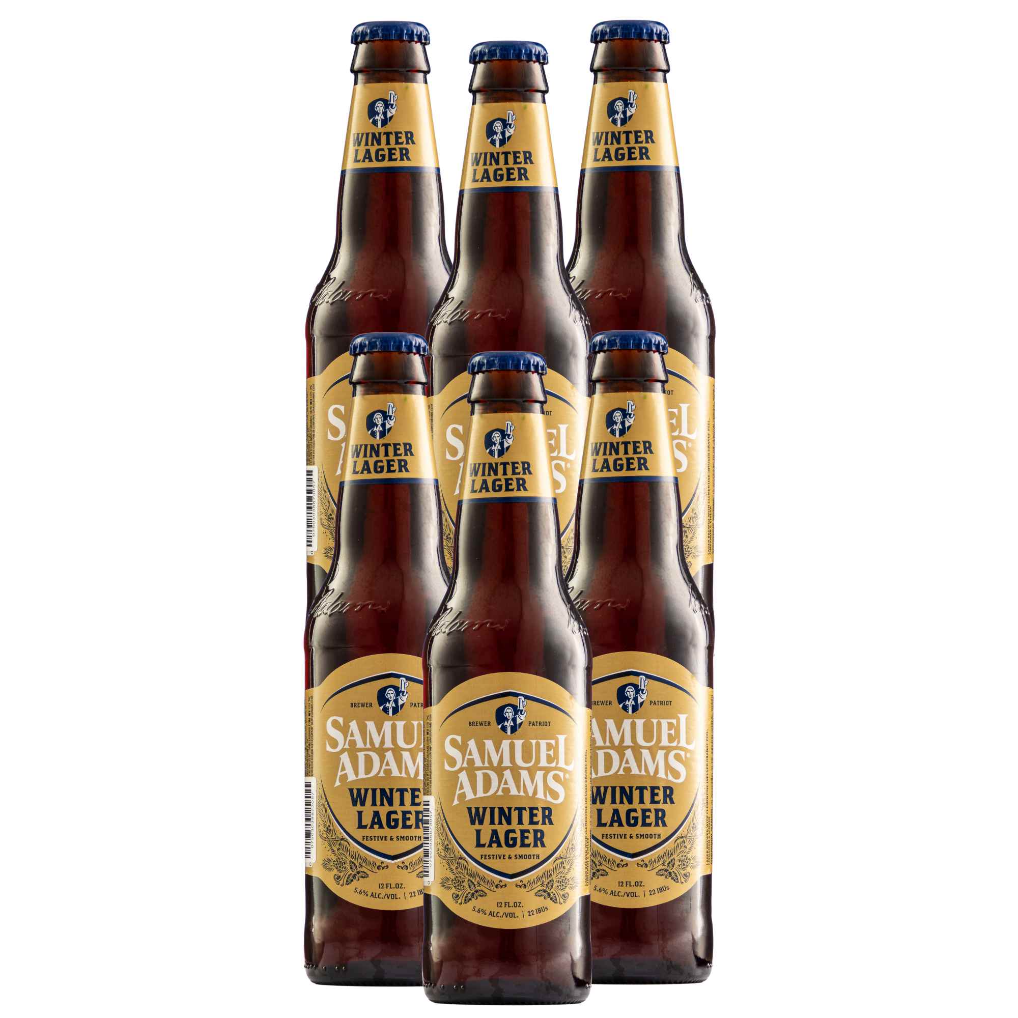 Six Pack Cerveza Samuel Adams Winter Lager 355 Ml