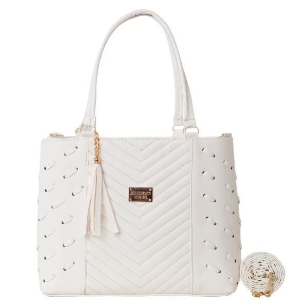 Bolsa Para Mujer Fana Cristina Color Blanco Espectacular M3878