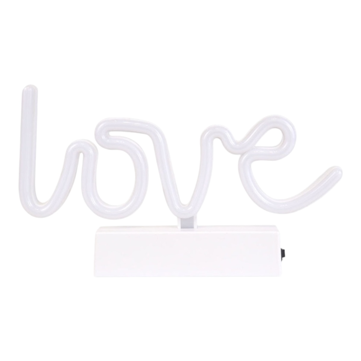Lampara Letrero Love Con Luz Led, Color Rojo