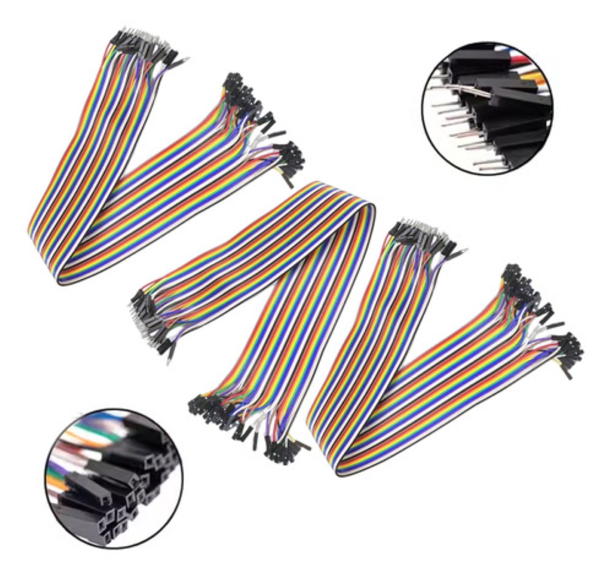 120 Jumper Cable Dupont Wire 40cm Cable Para Protoboard 3x de Macho a ...
