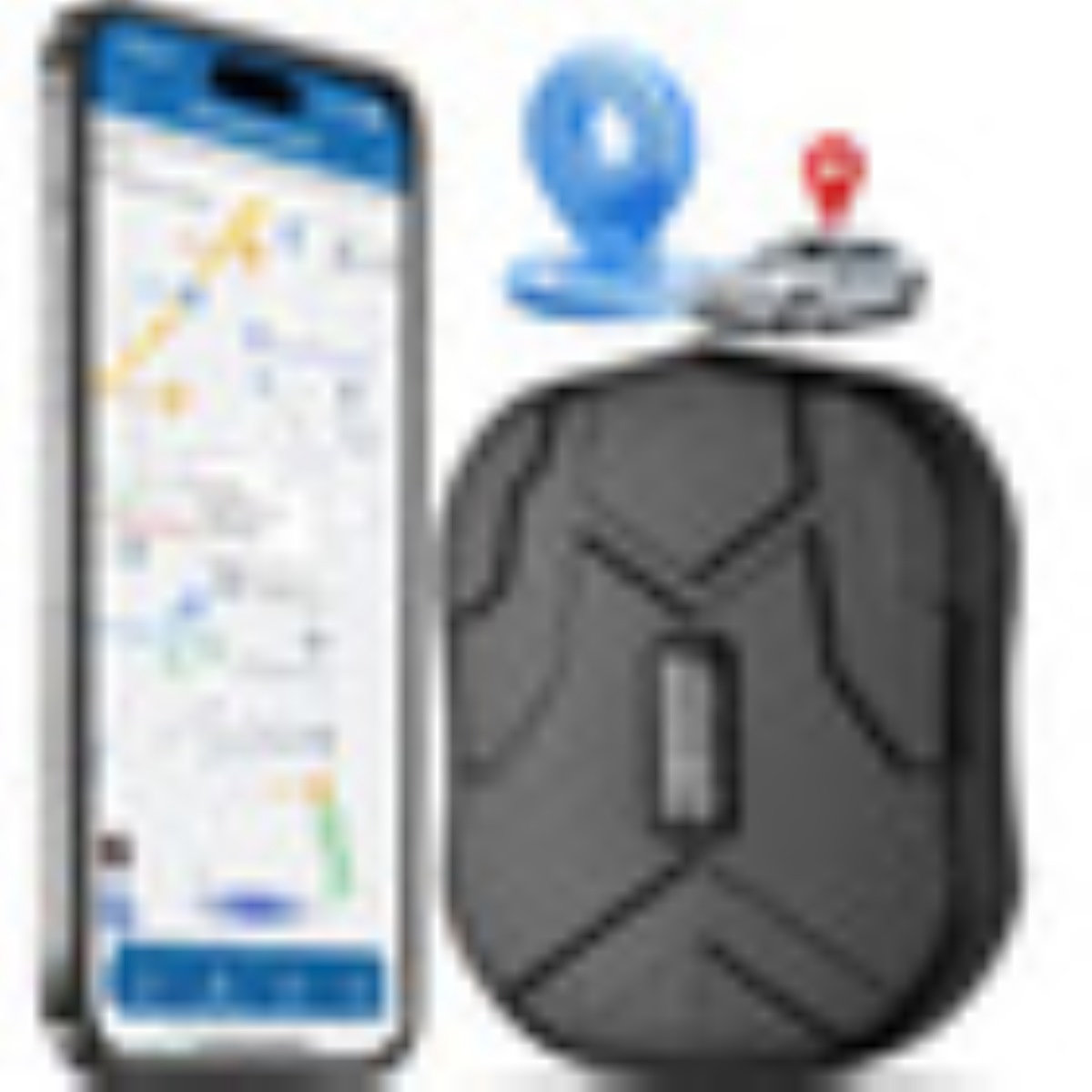 Gps Tracker Coche 5000mah, Imán Monitor De Voz negro