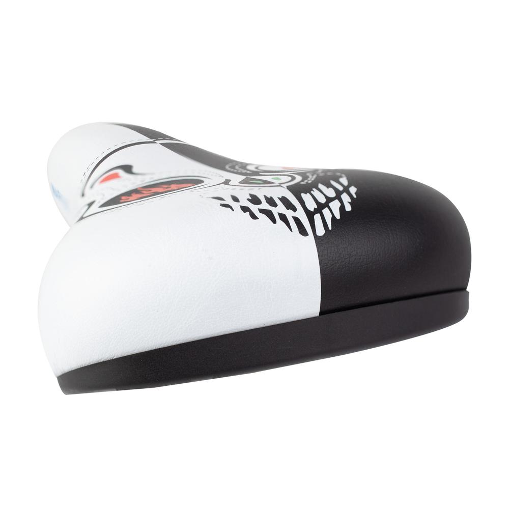 Asiento BMX WL-5802 negro/blanco con base