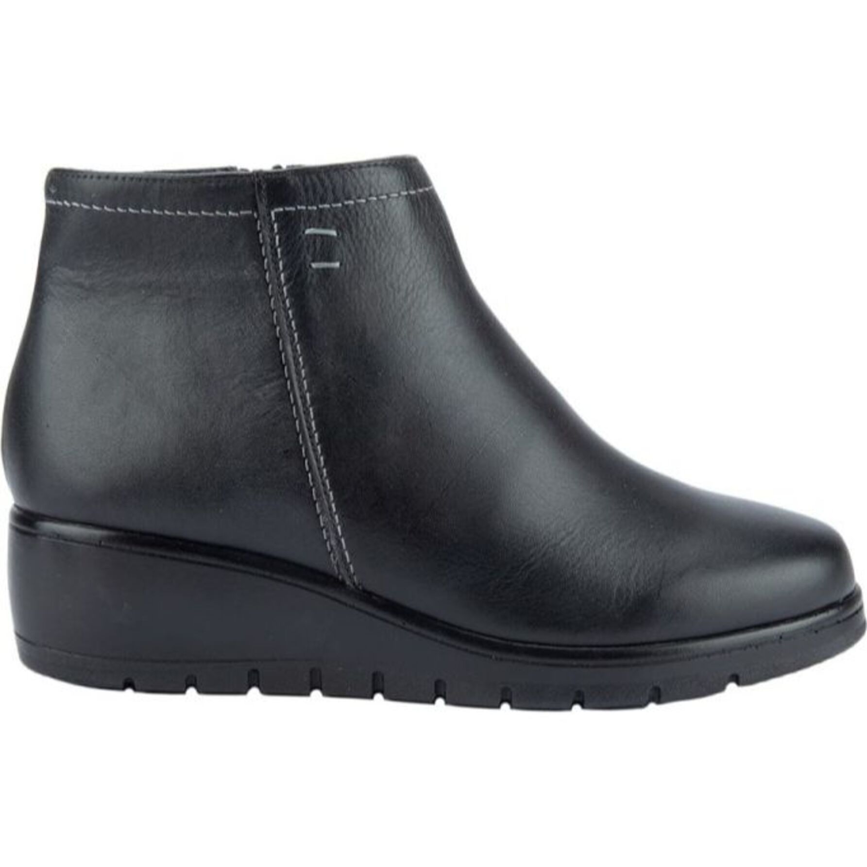 Botas para mujer, de tipo confort, de piel vacuno, con acabado napa ...