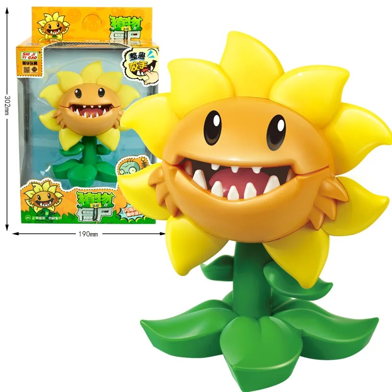 Figura Plants vs Zombies Girasol Sunflower Chomper Licencia Genuina ...