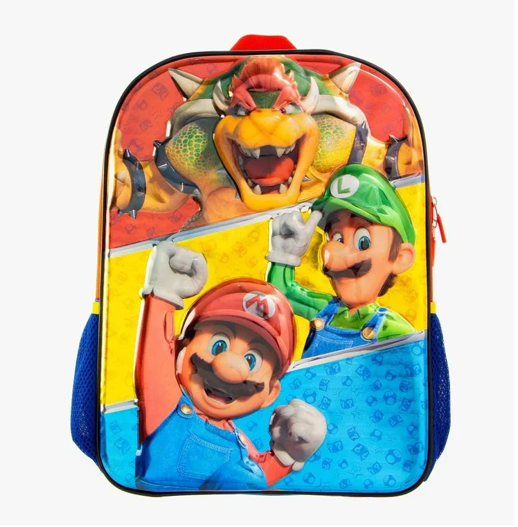 Mochila Ruz Super Mario Bros BackPack 3D Metalico