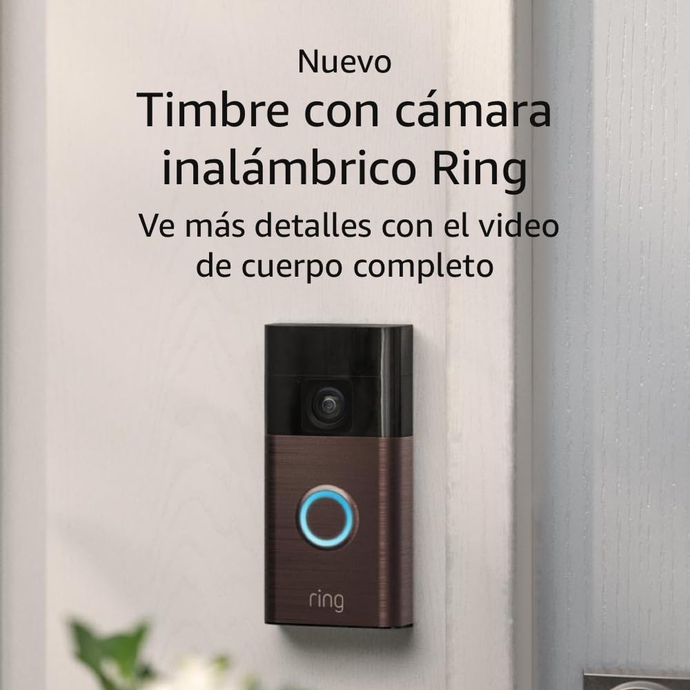 Timbre con Camara Inalámbrico Ring Alertas y Detección de Movimiento ...