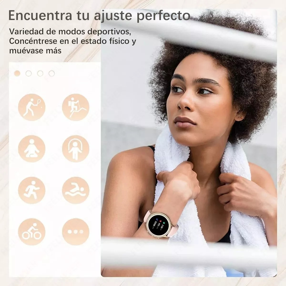Reloj Inteligente Mujer Elegante Smartwatch Bluetooth Call
