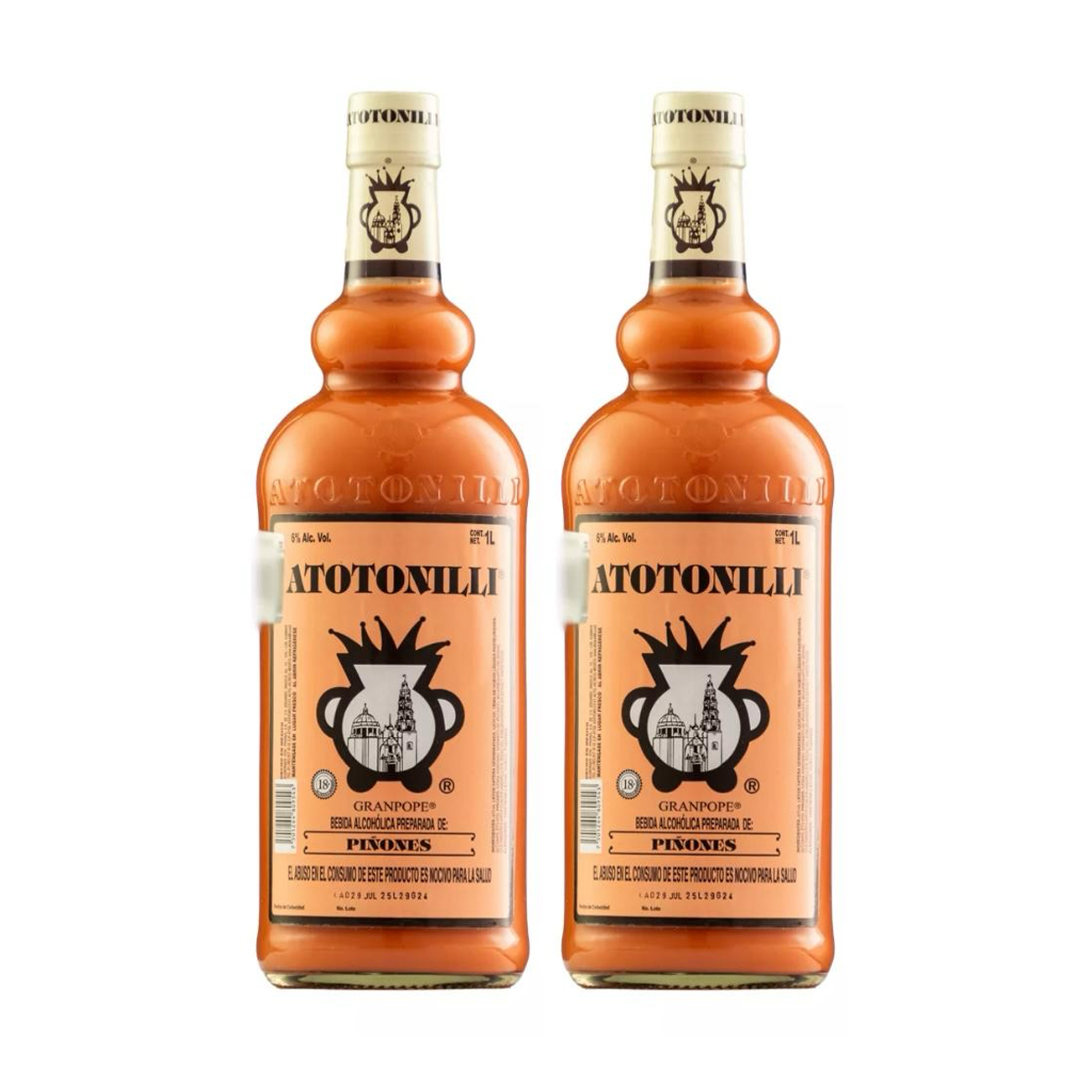 Duo Pack Rompope Atotonilli Piñón 1000 Ml
