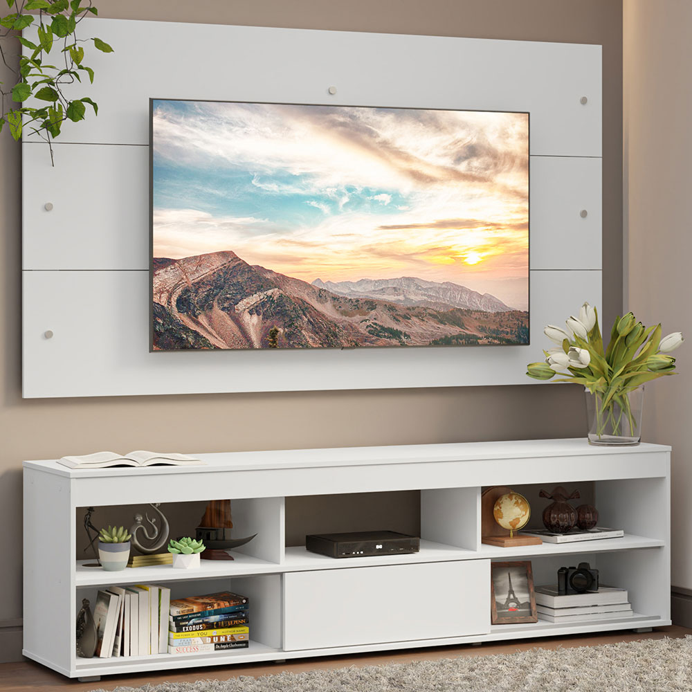Mueble Mesa Para Tv Rack Madesa Orlando y Panel Hasta 65 B