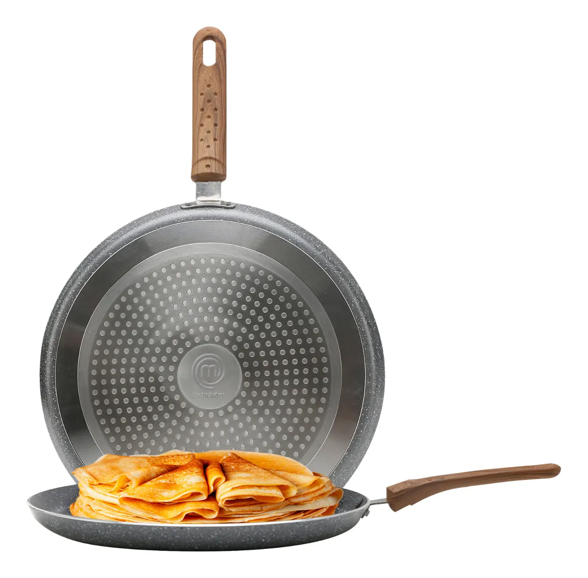 Sartén Crepera Premium Granite+ De 28 Cm Masterchef By Hukën Color Granito