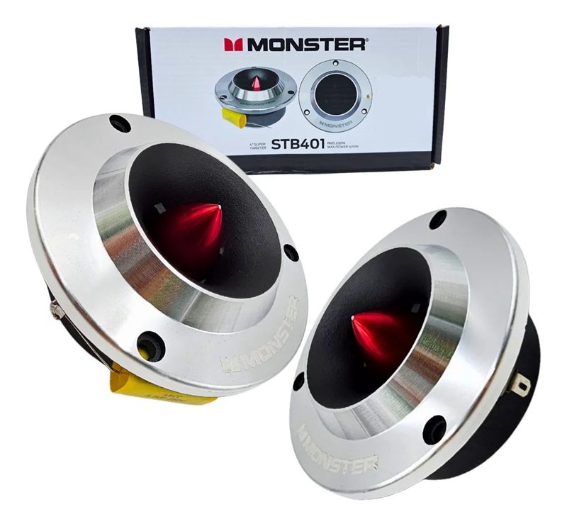 Tweeters Monster STB401 4 Pulg 200w RMS 4 Ohms Open Show