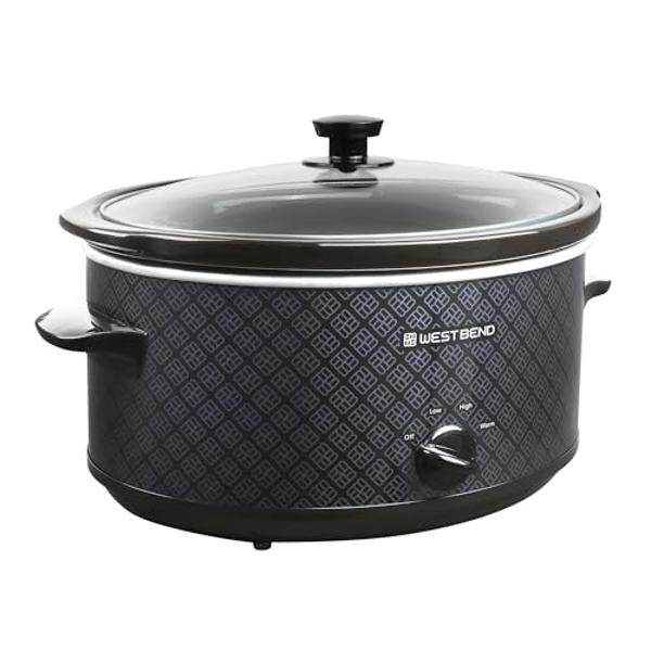 West Bend Slow Cooker 6-Quart Manual Crockery Style with Dishwasher ...