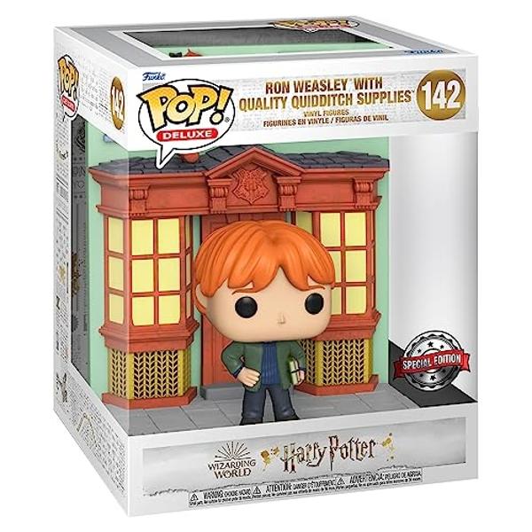 Funko Pop! Deluxe: Harry Potter - Ron Weasley Quidditch Supplies ...
