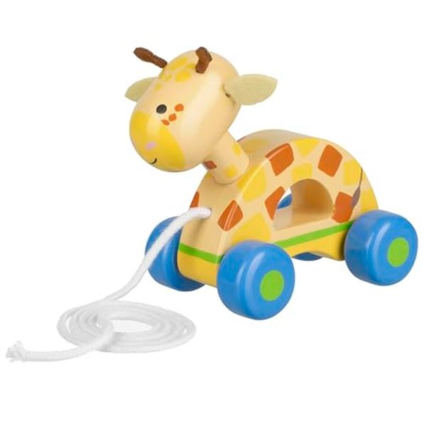 Orange Tree Toys: Pull Along: Giraffe - Wooden Toy, Colorful Wheeled ...