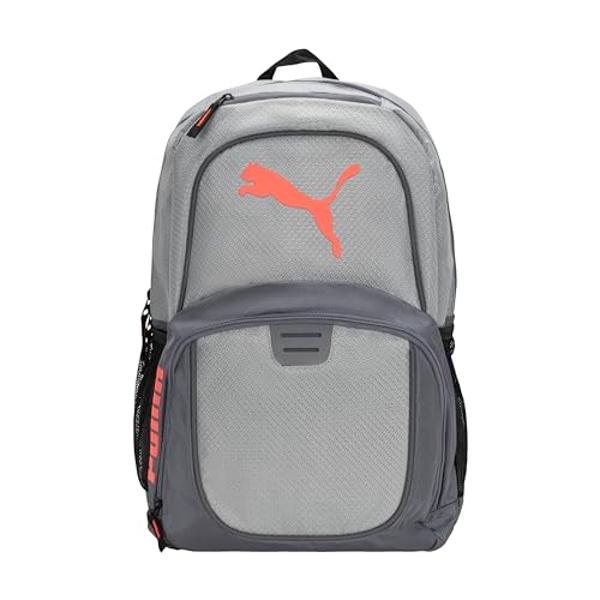 PUMA Contender Backpack, Grey/Coral, One Size